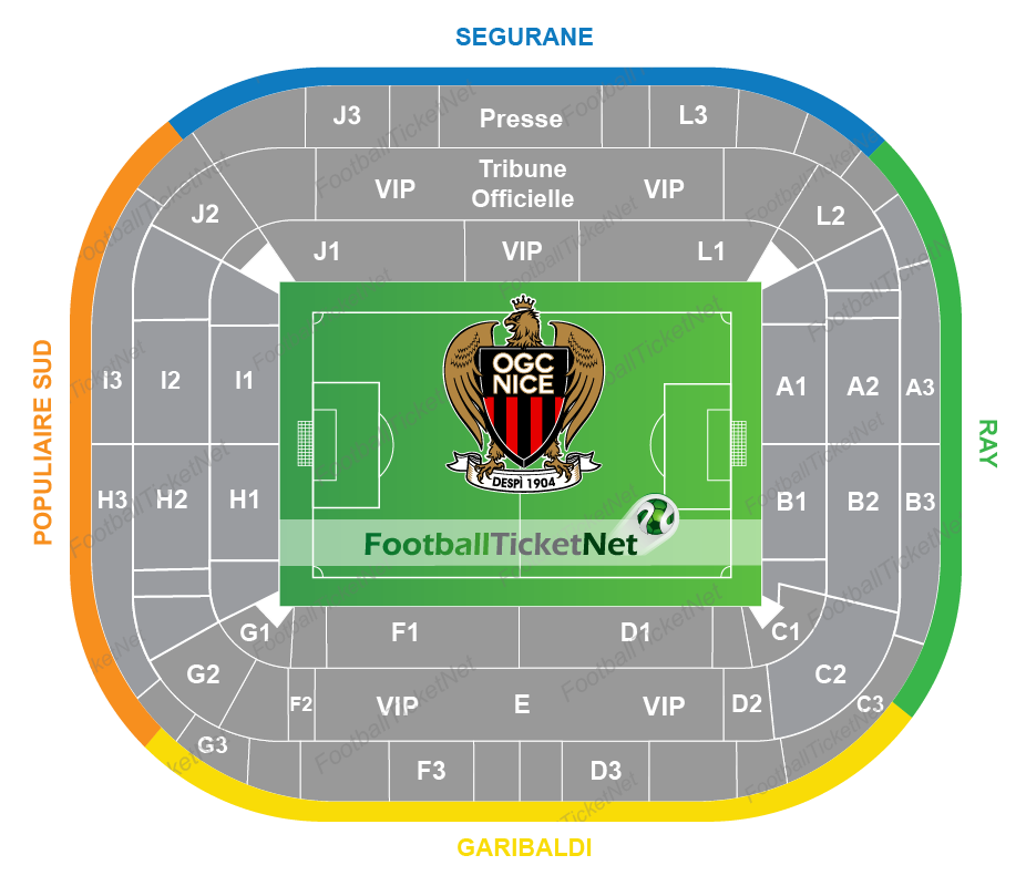 OGC Nice vs Angers SCO at Allianz Riviera on 07/02/21 Sun 15:00 ...